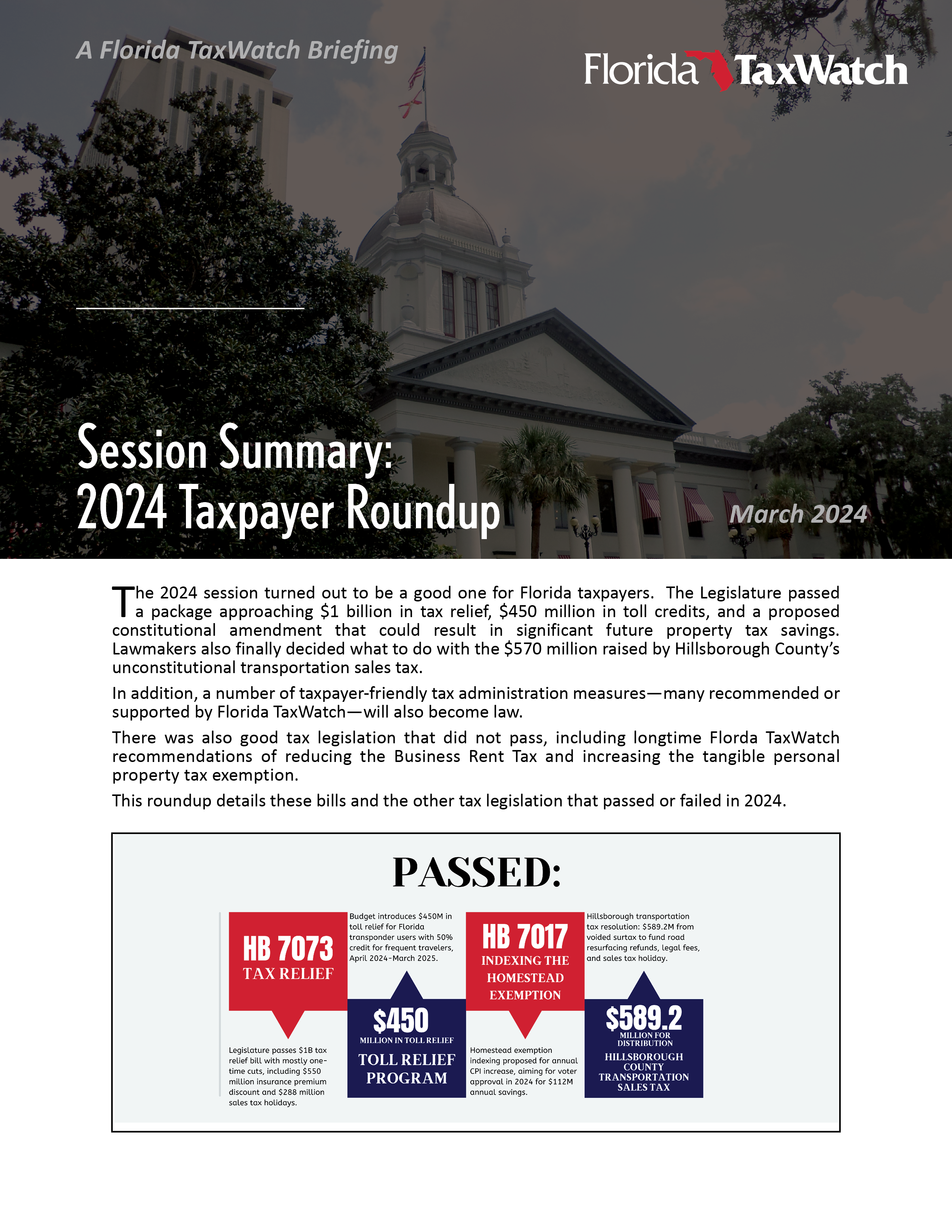 Session Summary: 2024 Taxpayer Roundup